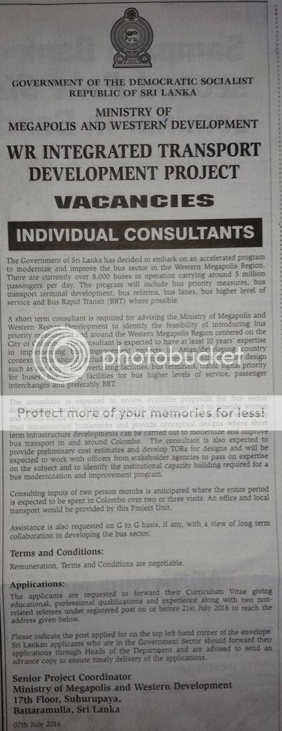 City/Metropolitan & Airport Rapid Transportation for Greater Colombo ...