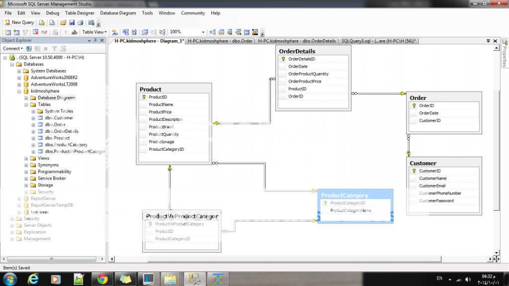 sql server - Database design for an online babyShop ,Toy shop ...