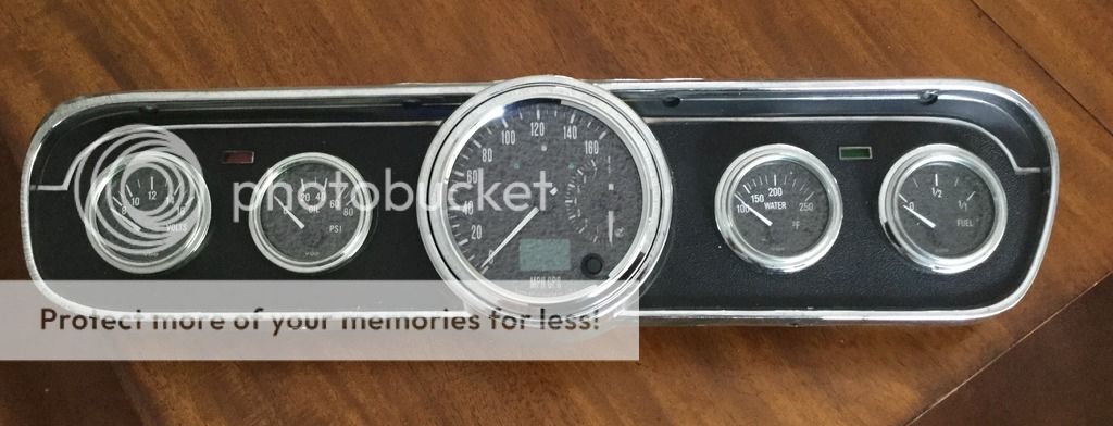 4 inch speedometer in 65-66 5 gauge bezel | Vintage Mustang Forums